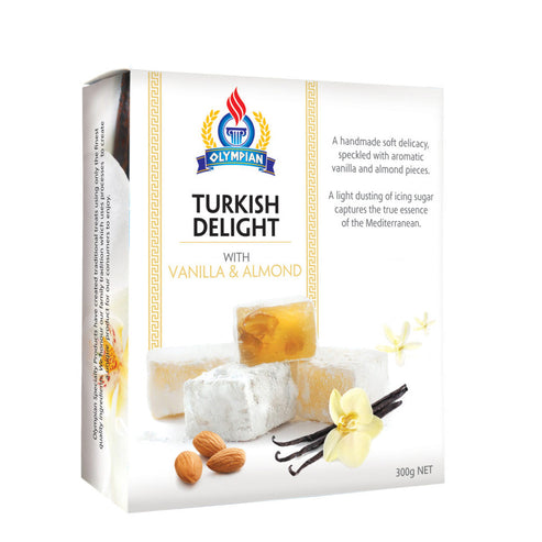 Vanilla & Almond Turkish Delights 300g – Taste Greece