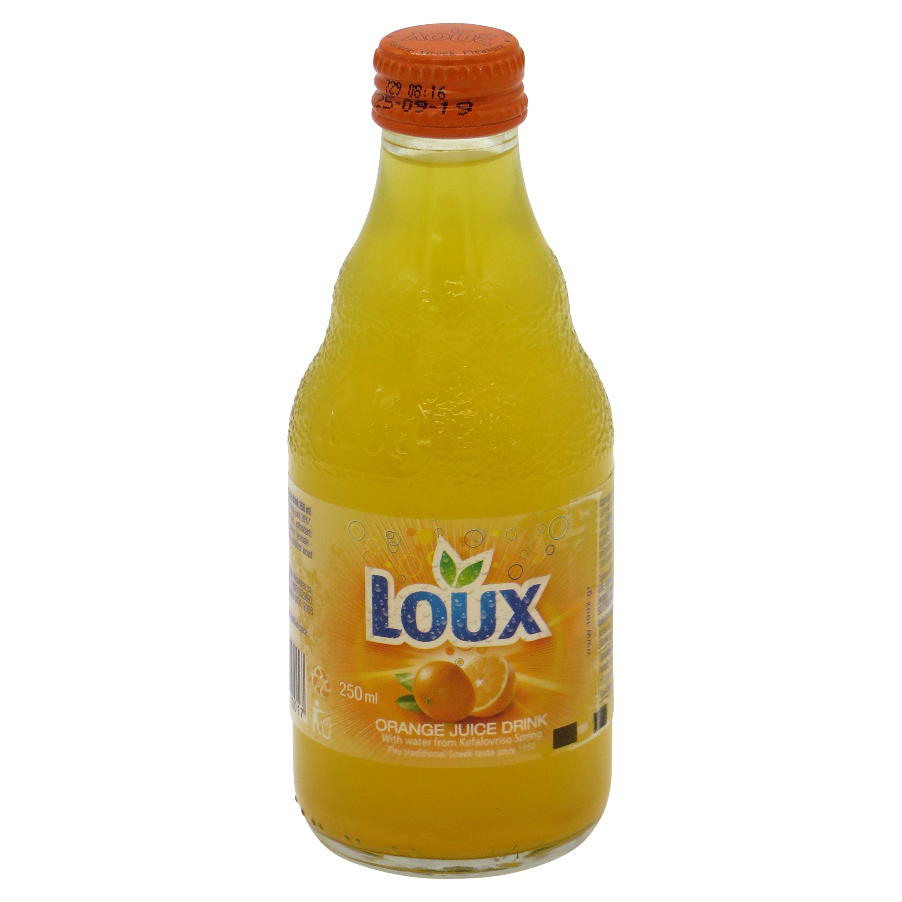 12 pack - Orange Sparkling 'Loux' 250ml – Taste Greece